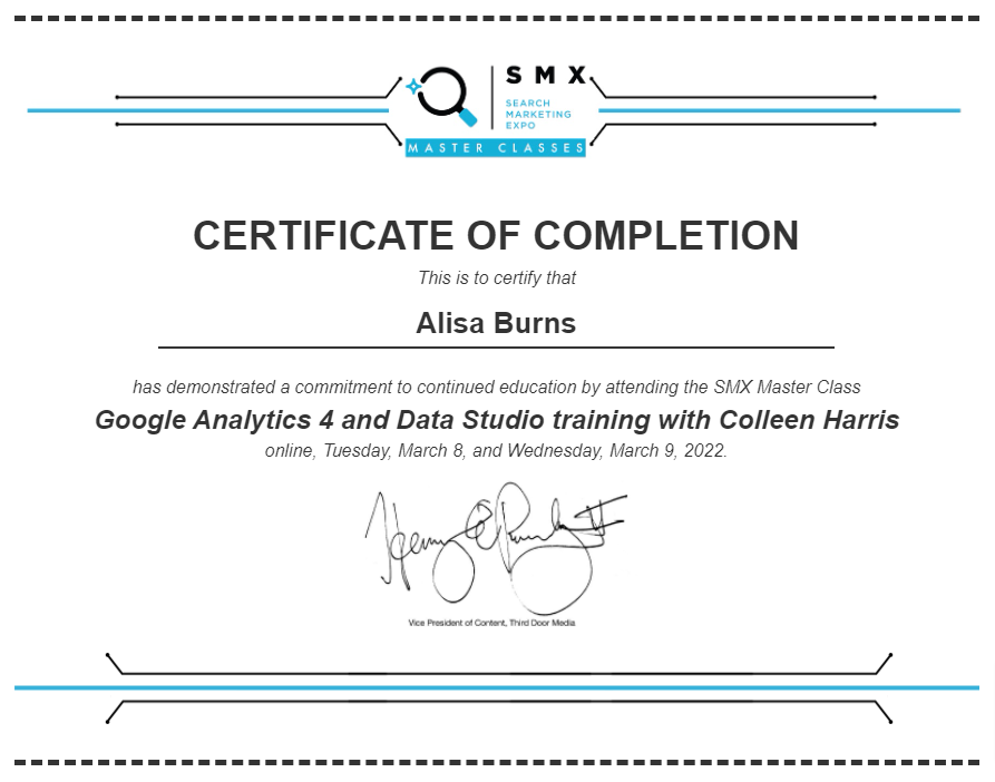 Google Analytics 4 - Certified
